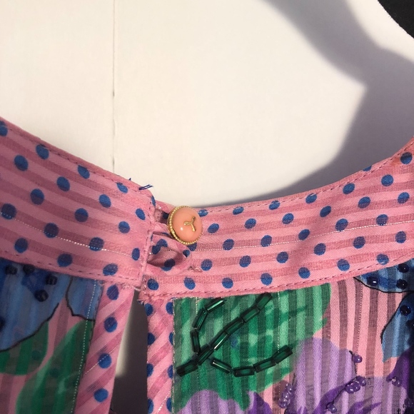 Vintage | Tops | Vintage Diane Freis Hand Beaded Top | Poshmark